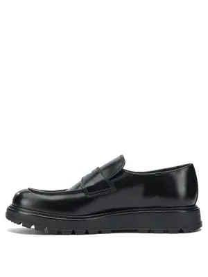 Prada Logo-detailed Slip-on Loafers