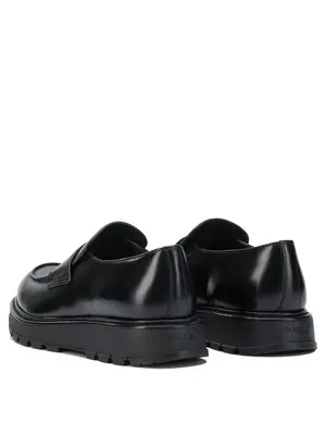 Prada Logo-detailed Slip-on Loafers