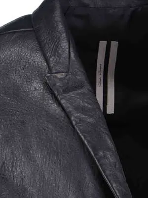 Rick Owens Single-breasted Leather Blazer