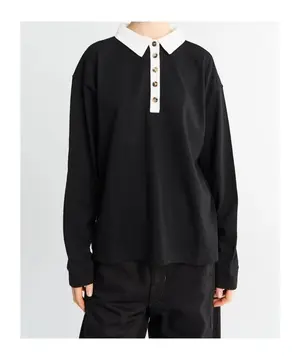 Khaite Faithful Buttoned Polo Top