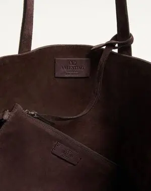 Valentino Garavani Vlogo Signature Embroidered Tote Bag
