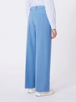 Max Mara Visivo Pressed Crease Pants - Light Blue