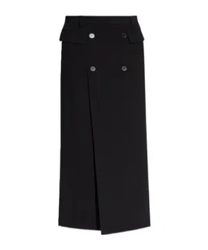 Balenciaga Maxi Skirt With Decorative Buttons