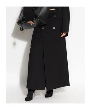 Balenciaga Maxi Skirt With Decorative Buttons