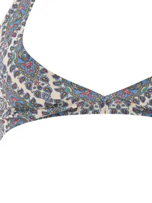 Etro Paisley Print Halterneck Bikini