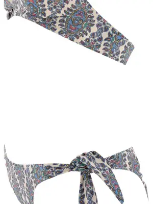 Etro Paisley Print Halterneck Bikini