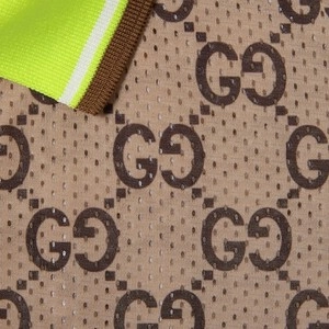Gucci Mesh Gg Printed Polo Shirt