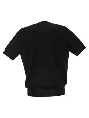 Brunello Cucinelli Crew-neck Ribbed Short-sleeve T-shirt