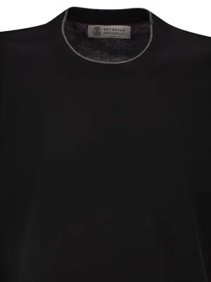 Brunello Cucinelli Crew-neck Ribbed Short-sleeve T-shirt