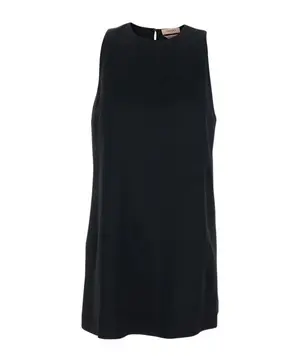 TWINSET Sleeveless Satin Top With Button Closure