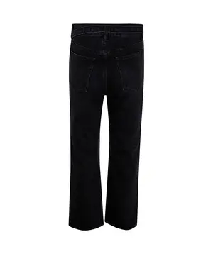 Sacai Straight-leg Belted Cropped Jeans