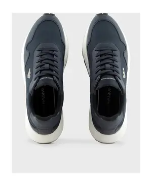 Emporio Armani Logo-appliqué Panelled Sneakers