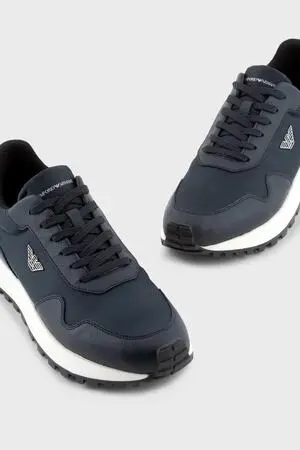 Emporio Armani Logo-appliqué Panelled Sneakers