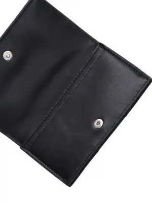 Bottega Veneta Flap Card Case - Black