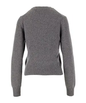 AMI Paris De Coeur Embroidered Knitted Jumper