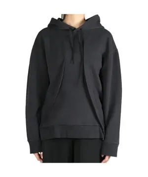 MAISON MARGIELA Drawstring Hoodie With Asymmetrical Pleats