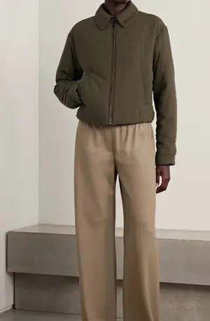 THE ROW Nerys Bomber Jacket - Tan