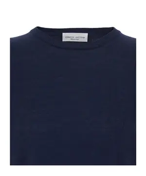 ROBERTO COLLINA Ribbed Trim Crewneck T-shirt - Black