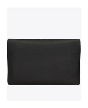 Saint Laurent Cassandre Envelope Large Clutch Bag - Black
