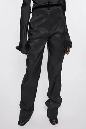Acne Studios Pinstriped Loose Fit Trousers