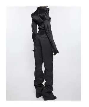 Acne Studios Pinstriped Loose Fit Trousers
