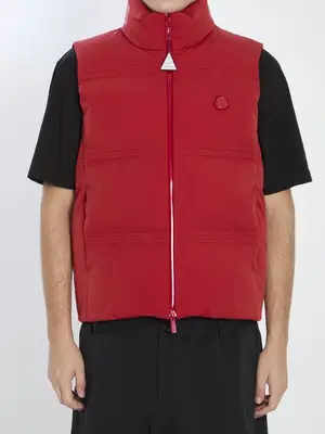 Moncler X Asap Rocky Logo Patch Zip-up Gilet - No