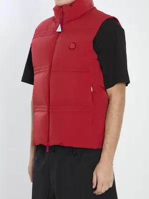 Moncler X Asap Rocky Logo Patch Zip-up Gilet - No