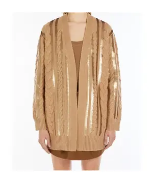 Max Mara Wool & Cashmere Twisted Knit Cardigan