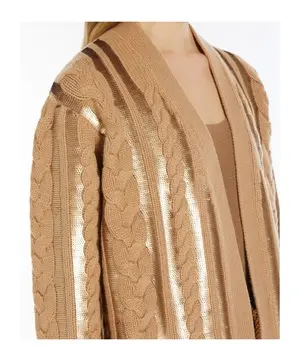 Max Mara Wool & Cashmere Twisted Knit Cardigan