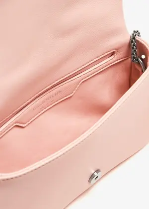 Alexander McQueen Logo Plaque Chain-link Shoulder Bag - Pink