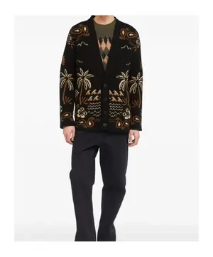 Alanui Glimpse Of Eden Cardigan - Black