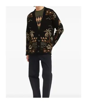 Alanui Glimpse Of Eden Cardigan - Black