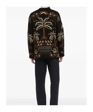 Alanui Glimpse Of Eden Cardigan - Black