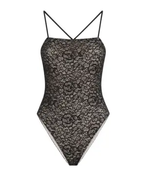 Dolce & Gabbana Lace One-piece Swimsuit - Black