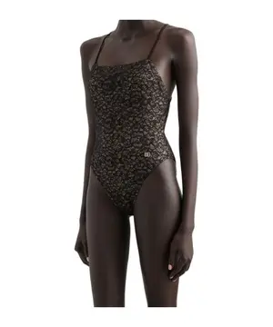 Dolce & Gabbana Lace One-piece Swimsuit - Black