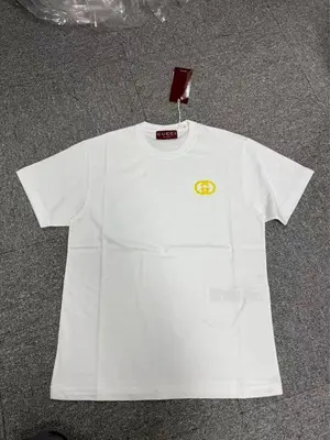 Gucci Crewneck Jersey T-shirt With Interlocking G Detail - White