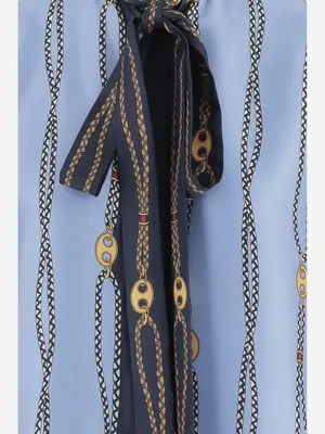 Gucci Chain Print Long Sleeve Shirt