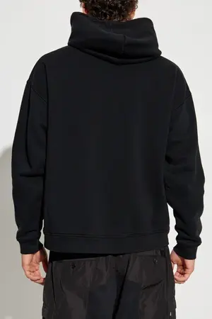 Dsquared2 Logo Printed Drawstring Hoodie - Black