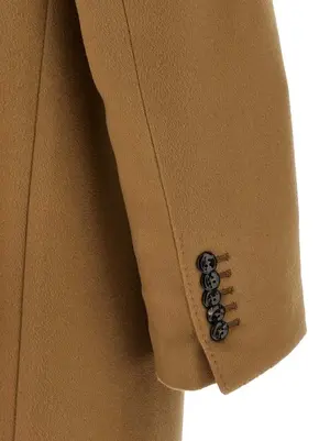 Tagliatore Mid Length Double Breasted Coat - Beige