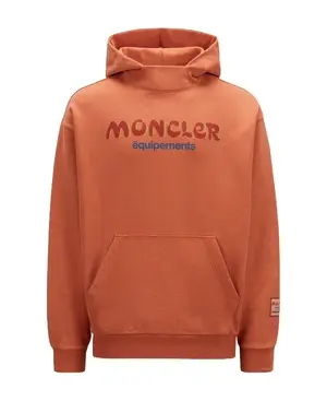 Moncler Logo Hoodie - Brown