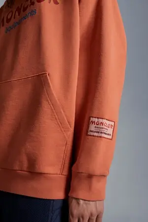 Moncler Logo Hoodie - Brown