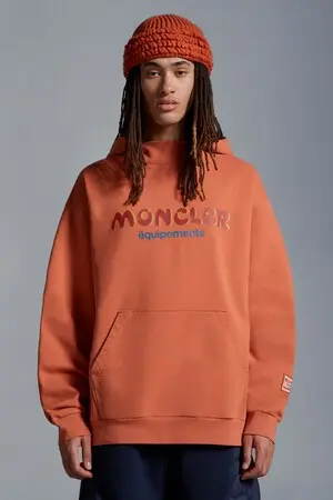 Moncler Logo Hoodie - Brown