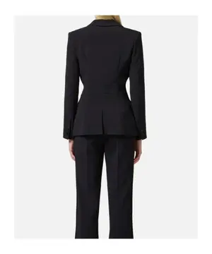 Elisabetta Franchi Satin Bands Crêpe Jacket