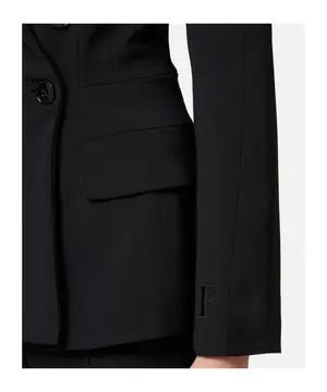 Elisabetta Franchi Satin Bands Crêpe Jacket