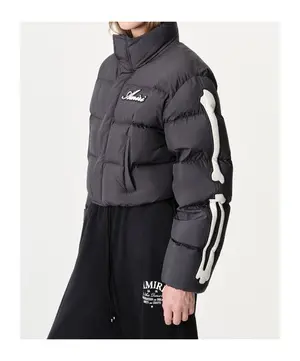 Amiri Padded Jacket With Bone Detail