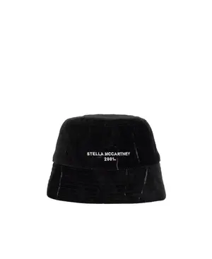Stella McCartney Embroidered Bucket Hat - Black