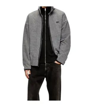 DIESEL® S-baty-new Zip-up Sweatshirt - Grey