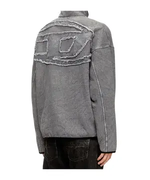 DIESEL® S-baty-new Zip-up Sweatshirt - Grey