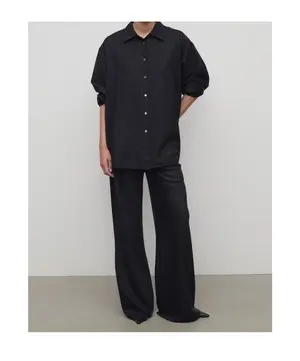 THE ROW Gala Wide-leg Pants - Black
