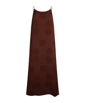 UMA WANG Sleeveless Polka Dot Maxi Dress - No